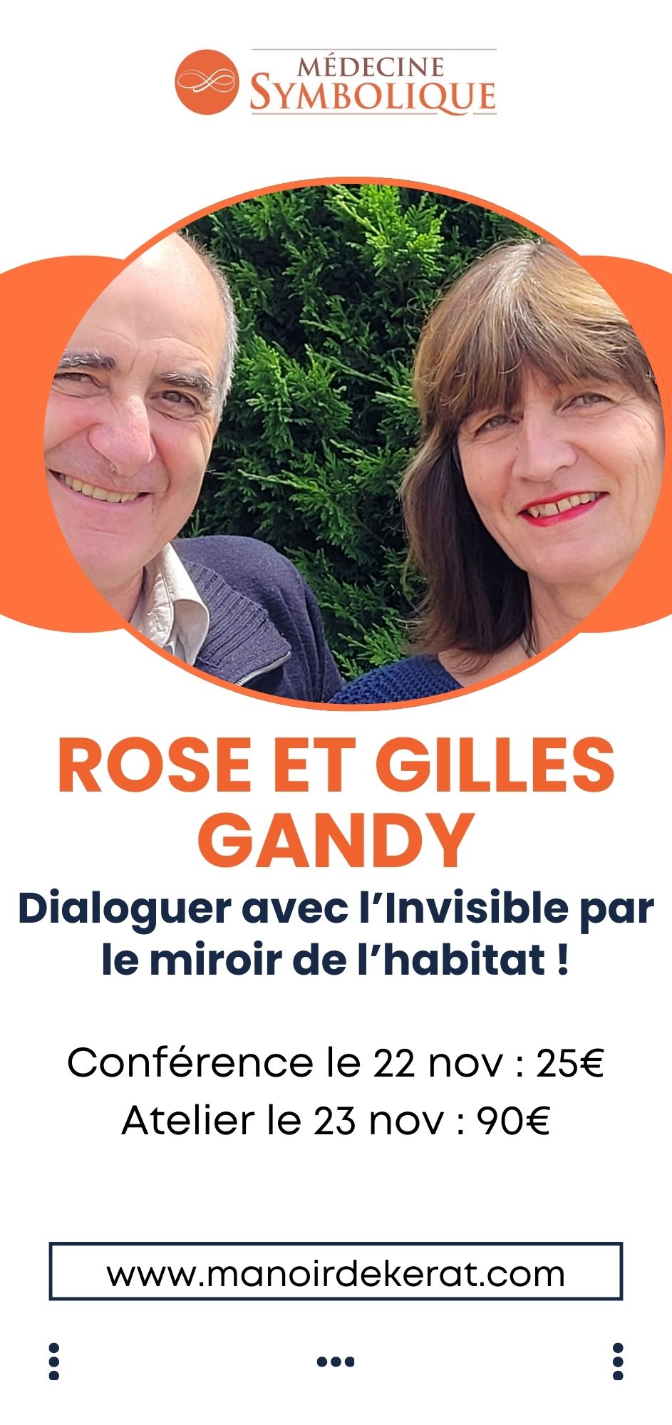 Conférence & atelier Rose et Gilles – Vannes - Médecine symbolique